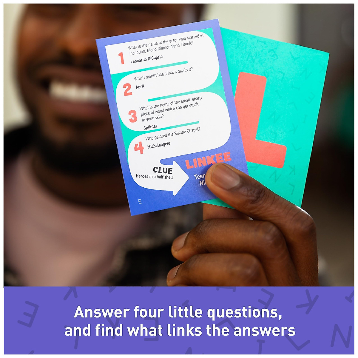 Linkee: Nick Jonas Edition: Family Quiz Board Game for Adults and Teens, Perfect For Family Game Night