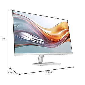 HP 2025 27sw Monitor 2 Pack 94F46AA#ABA - 27" IPS Display - Flicker-Free Technology - Silver