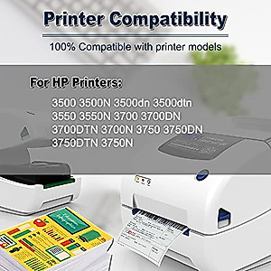 2-Pack Compatible High Capacity 308A (Q2670A) Imaging Toner Cartridge Used for HP 3500 3500N 3500dn 3500dtn 3550 3550N 3700 3700DN 3700DTN 3700N Printer (Black)