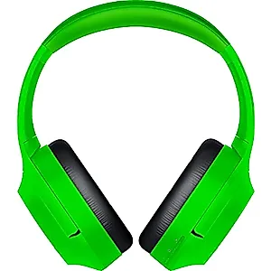 Razer Opus X Wireless Low Latency Headset: Active Noise Cancellation (ANC) - Bluetooth 5.0-60ms Low Latency - Customed-Tuned 40mm Drivers - Built-in Microphones - Green (Renewed)