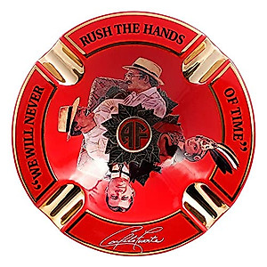 Limited Edition Large 9 inch Arturo Fuente Porcelain Cigar Ashtray Red