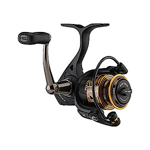 PENN Fishing Battle II & III Spinning Fishing Reel (All Models & Sizes), Black Gold, 2000 (BTLIII2000)