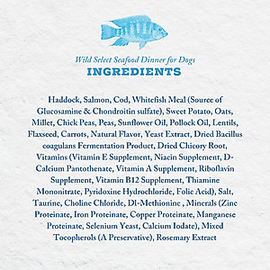 SIMPLY NAKED Wild Select Seafood Dog Food | No Chicken or Other Animal by-Products | Rich in Omega 3 & 6 Fatty Acids | Sustainably Sourced Wild Caught Fish | Made in The USA | 11lb Bag