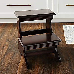 Frenchi Home Furnishing Crestside 2 - Step Wood Step Stool