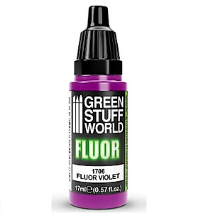 Green Stuff World – Fluorescent Acrylic Paint Violet 1706 for Models and Miniatures