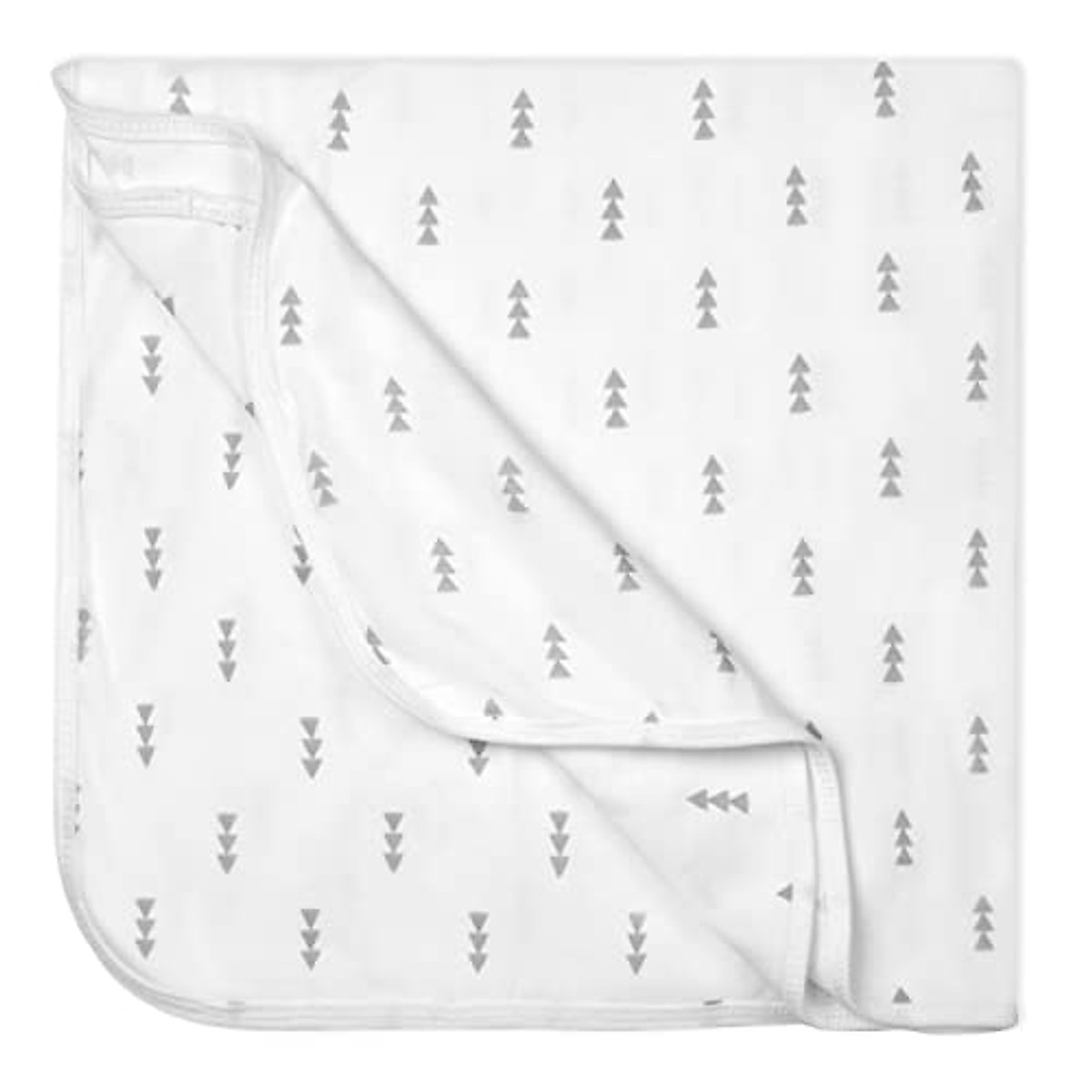 Baby Blankets – Soft Pure Cotton Blankets – 6 Pack of Breathable Swaddle Blankets – Unisex Baby Swaddle Blanket for Boys and Girls in Grey White Designs – Multi Use Blankey – 30 x 30 inches