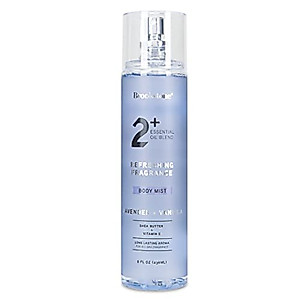 Brookstone 2 Plus Essential Oil Blend Body Spray | Body Mist with Nature's Finest Shea Butter & Vitamin E | Experience enchanting scents for a lasting impression | Lavender & Vanilla, 8 Fl oz