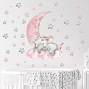 Stars Wall Stickers for Kids Baby Girl Room Decor Nursery Vinyl Mural Decal (Stars)