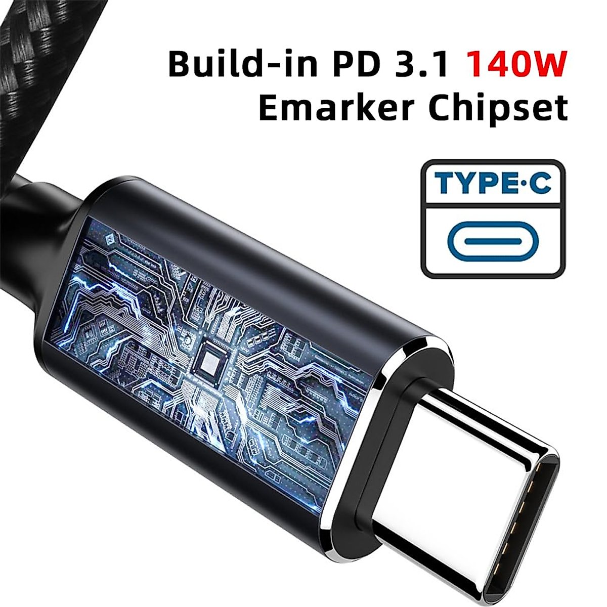 Cablecc USB-C Type C Input to DC 20V 5.5 * 2.1mm Output Power 100W 135W 140W 65W PD Charge Cable for Laptop