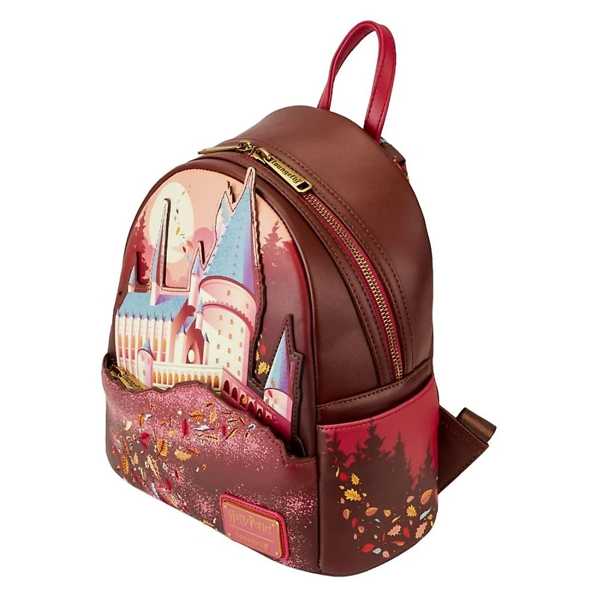Loungefly Harry Potter Hogwarts Fall Leaves Mini Backpack