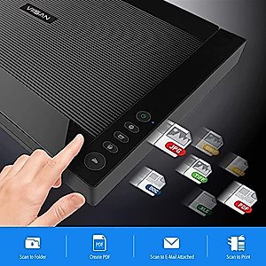 VIISAN 3120 A3 Large Format Flatbed Scanner, 1200 DPI, Scan 12" x 17" in 8 sec, Frameless, Auto-Scan, Document & Photo & Book Scanner, Design for Library, School and Soho. Supports Windows 11 & Mac