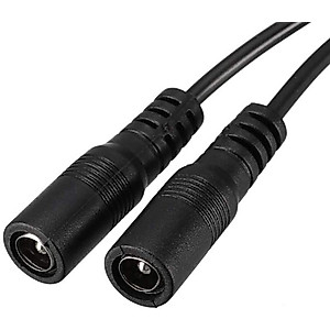 Solar Connectors DC Y Splitter Cable, Flashfish 1 Male Anderson to Dual Female 5.5mm x 2.1mm DC Power Extension Wire (Total 200W Max)