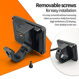 HUDAMZKY Ebike Color Screen Display Meter KT-LCD7C 24V 36V 48V 52V Electric Bike Conversion Kit Display for KT Controller (LCD7C SM Plug)