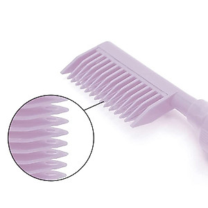 Hair Dye Brush Bottle Applicator Bottle for Hair Oil Hair Colouring Hair Dyeing Bottle Brush with Graduated Bottle Comb Root Comb Salon Hair Coloring Tool (2 Pack Pink)