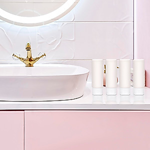 TSA Approved Travel Bottles Set for Toiletries 50ml 1.7oz Squeeze Bottle Travel Size Container Kit Portable Leak Proof Refillable Cosmetic Airplane Essential Shampoo Conditioner Body Lotion Shower Gel