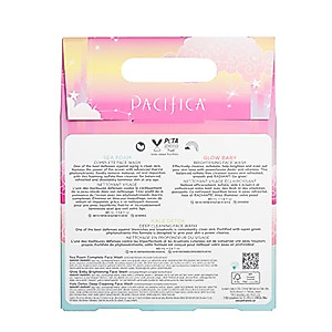 Pacifica Beauty Face Wash Trial Set, Travel Size Toiletries, Sea Foam, Glow Baby, Kale Detox Cleanser, Holiday Gift Set, Skincare Stocking Stuffer, Coconut and Vitamin C, Vegan, 3 Count