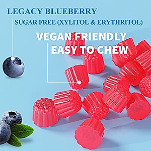 Sugar Free Magnesium Gummies, Triple Magnesium Supplement | Magnesium Glycinate, Malate, Citrate w/ D3 B6 B12, 260mg Chelated for High Absorption, for Calm, Sleep, Mood & Muscle Cramp, Vegan, 2 Pack