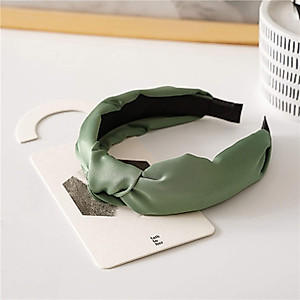 9 Pack Women Top Knotted Headband Silk Cross Twist Hairband Wide Stain Headband Girls Elastic Hair Band Headwear Accessories Gold Headband is a Classy Headbands for Lady