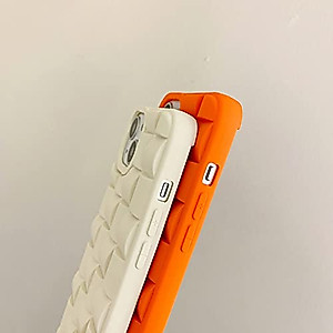 Yunguzi Clouds Compatible iPhone 12 Pro Max Case, Classic Checkered Desgin Soft TPU Heavy Duty Protection Shockproof Case Cover for iPhone 12 Pro Max (6.7 inch) (White)