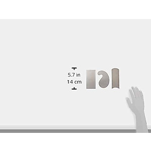 Crown AMT-20188 CRO-20188 376 2-1/2 x 5 Cabinet Scraper (Gooseneck, Rectangular & Curved) -Set of 3, Red