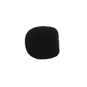 Leen4You Mic Cover 20x8mm(0.79"x0.31") Small Soft Foam Mic Windshiled Microphone Windscreen Sponge Covers Microphone Headset Covers-Black (Pack of 10)