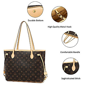 Tote Bags for Women Fashion Handbags Shoulder Bag Top Handle Satchel Purses Sets 2PCS