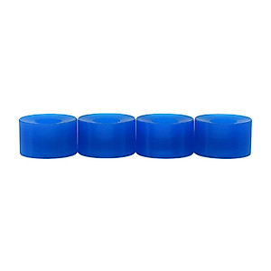 Teak Tuning Apex 71D Urethane Fingerboard Wheels - Cruiser Style, Bowl Shaped, 8.7mm Diameter - ABEC-9 Stealth Bearings - Made in The USA - Cobalt Blue Colorway