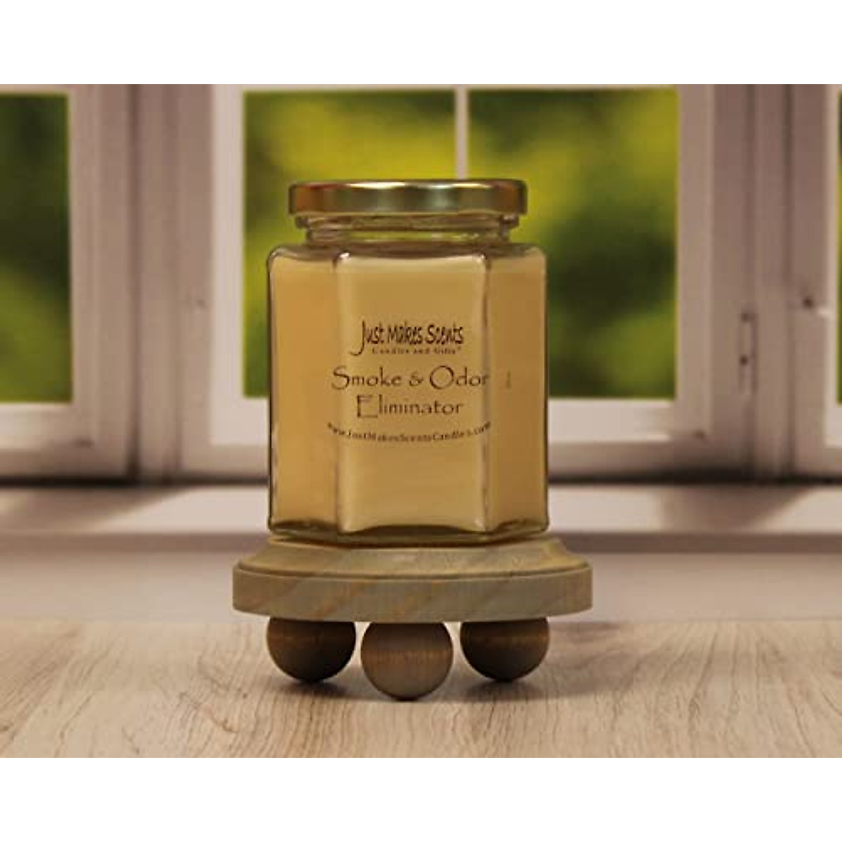 3 Pack - Smoke and Odor Eliminator Candle - Odor Eliminating Scented Candles for Home - Neutralizes Cigarette, Food, and Pet Smells | Natural Soy Wax Candle, Hand Poured in The USA