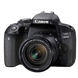 Canon EOS 800D / Rebel T7i w/Canon EF-S 18-55mm F/4-5.6 is STM Zoom Lens & Professional Accessory Bundle W/ 128GB Memory Card & Back-Pack Case & Spare Battery & More (Renewed)