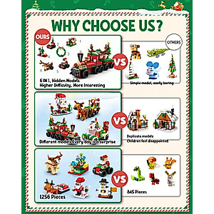 Advent Calendar 2024 Kids, 24 Days Building Blocks Playset Countdown Calendars, Christmas Stocking Stuffers for 6 7 8 9 10 11 12 Year Old Boys Girls Teen, Xmas Gifts STEM Toy Building Set Party Favors