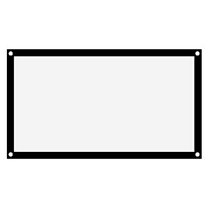 HD Portable Projector Screen 16:9 Non-Crease Projector Movies Screen 40inch - 120inch Thicken Projection Curtain for Indoor Outdoor Home Theater Office Presentation Education(40in)