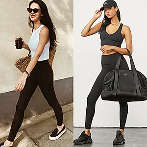 FULLSOFT 3 Pack Leggings for Women Non See Through-Workout High Waisted Tummy Comtrol Black Yoga Pants for Gym Hiking Running Dance Work (3 Pack Black,Black,Dark Grey,Large-X-Large)