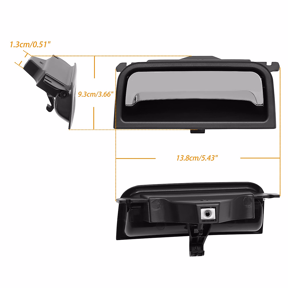 Gledewen Center Console Latch, Compatible with 2014-2020 Chevy Silverado Suburban Tahoe, GMC Yukon Sierra 1500 2500 3500, Plate Armrest Lid Lock | Replace# 22792217 22861304 Center Console Cover Lock