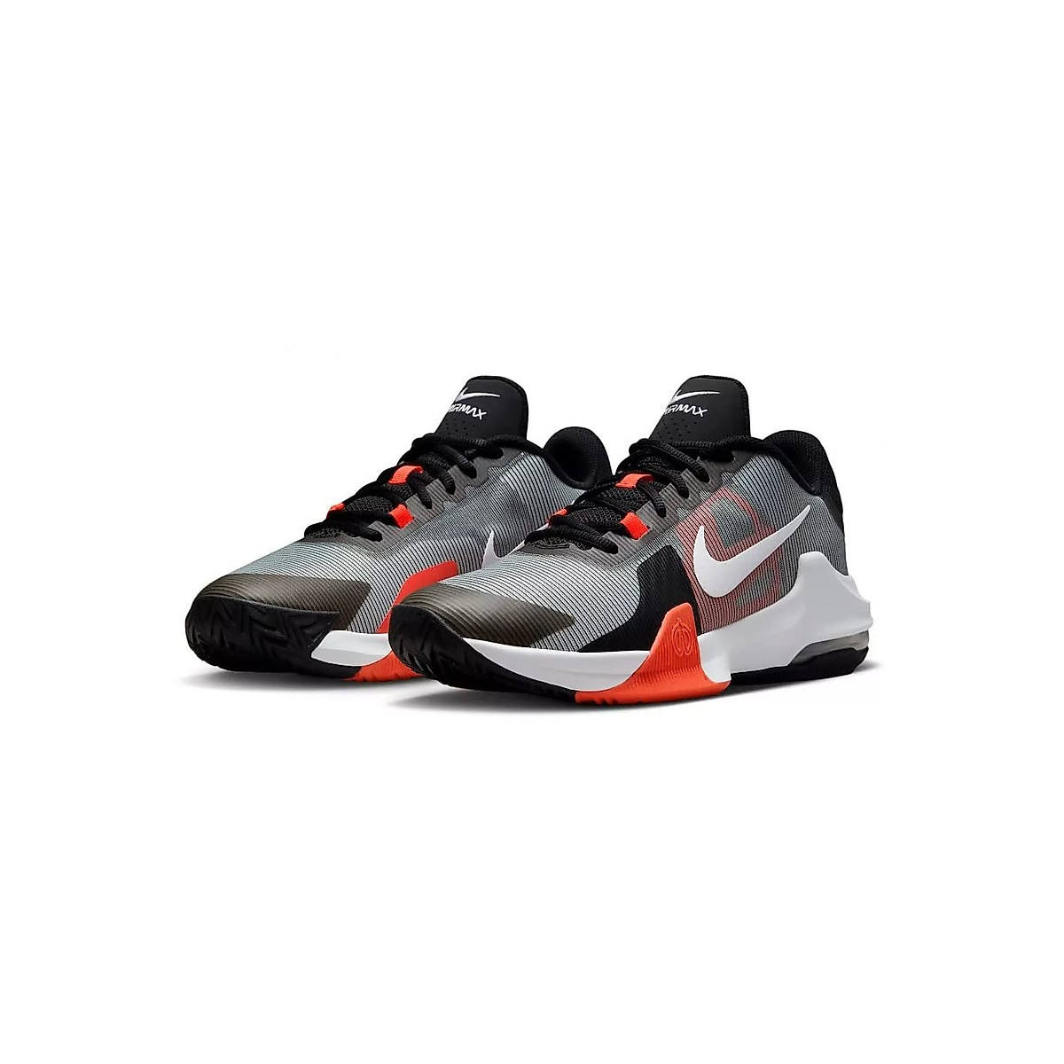Nike Unisex Air Max Impact 4 - Lace Up Mesh Style Basketball Shoe - Black Red 13