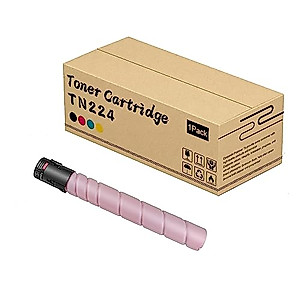 RIOMAN Toner Cartridge Compatible Replacement for Konica Minolta TN224 to Use with Bizhub C226 256 266 7222 7226 Toner Printer Magenta