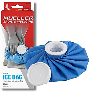 MUELLER Sports Medicine Reusable Ice Pack, Cold Bag for Injuries and Pain Relief, Cold Therapy, Blue, 9 Inch Bag