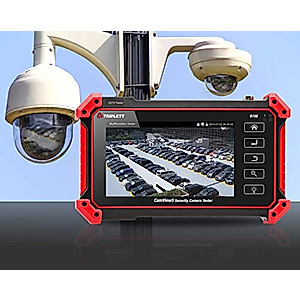 Triplett 8150 CamView IP Pro 5 CCTV Security Camera Tester with 5" Touchscreen - 4K / 1080P IP, Analog, TVI, CVI, AHD