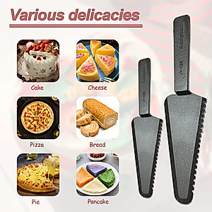 50pcs Plastic Pie Server Spatula,10in Disposable Plastic Cake Cutter Utensil,Serrated Pie Cutter for Cutting Dessert Wedding Pie Knife