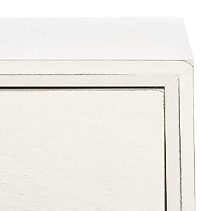 SAFAVIEH Home Collection Remy Distressed White 1-Drawer Writing Desk
