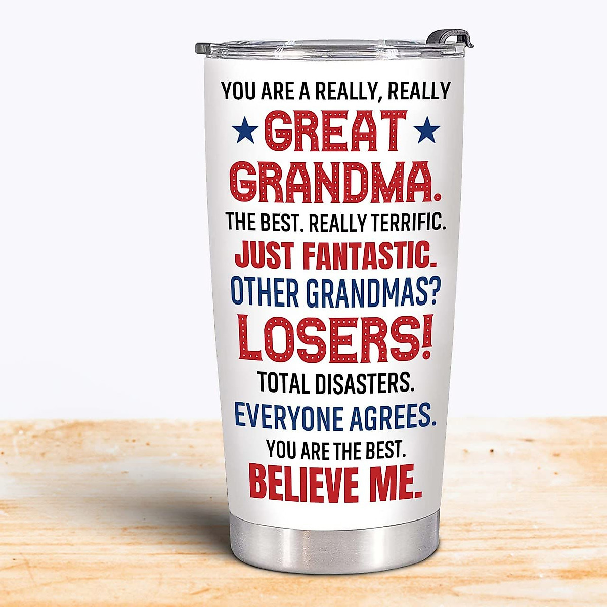 Gifts for Grandma from Grandchildren - Great Grandma Gifts - Christmas Gifts for Grandma - Grandma Christmas Gifts - Grandma Birthday Gifts for Grandma, Grandma Gift Ideas - Grandma Tumbler 20Oz