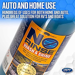 Optimum No Rinse Wash and Shine - ONR Car Wash, 1 Gallon, New Formula Version 5, Safe on Paint, Coatings, Wraps, and Interior, Rinseless Wash provides an Eco Friendly Car Wash Option