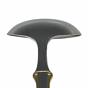 Wallace Napoleon Bee Gold Accent Gravy Ladle, 7-Inch, Silver