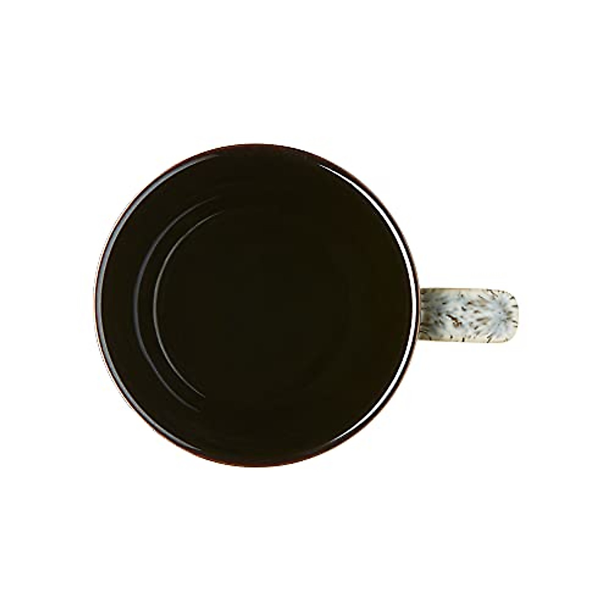 Denby Halo Heritage Mug Set of 2, Black, Grey, 199048280, 390 milliliters