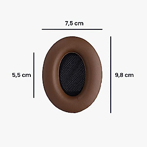 kwmobile Ear Pads Compatible with Bose Quietcomfort Earpads - 2X Replacement for Headphones - Dark Brown