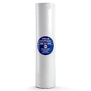 Hydronix SDC-25-1005 Whole House RO Reverse Osmosis Sediment Water Filter Cartridge, 5 Micron, 2.5" x 10"