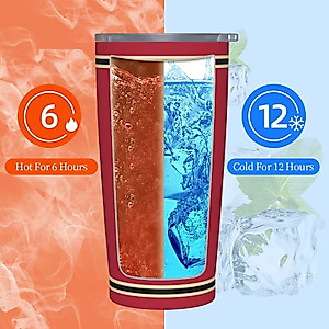 Arizona Custom Baseball 20oz Tumbler,Add Personalized Name And Number,Personalized Travel Coffee Mug, Stainless Steel, Insulated, Keep Drinks Cold And Hot,Gifts For Baseball Fans