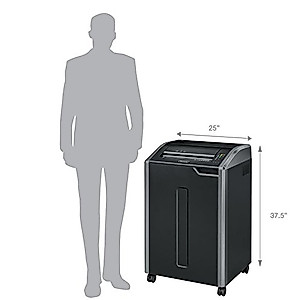 Fellowes Powershred 485i 100% Jam Proof Commercial Grade 38-Sheet Strip-Cut Paper Shredder, TAA Compliant (38480)