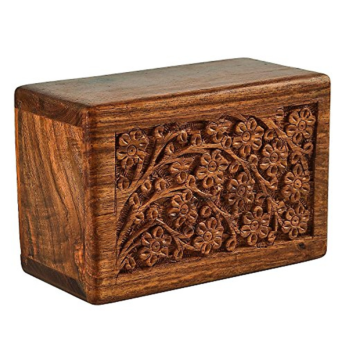 Beautifully Handmade & Handcrafted Tree of Life Engraving Wooden Urns for Human Ashes Adult by - Wooden Cremation Urns for Ashes Engraving, Wooden Box (5 X 3 X 2)