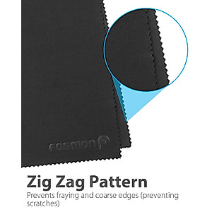 Fosmon Microfiber Cleaning Cloths (15 Pack), 6 x 7 inch Dust Rag Towels for Eyeglasses, LCD Screen, Digital Video Camera Lens, Laptop, HDTV, PC, Monitor Screen, Smartphones, Tablet, and More