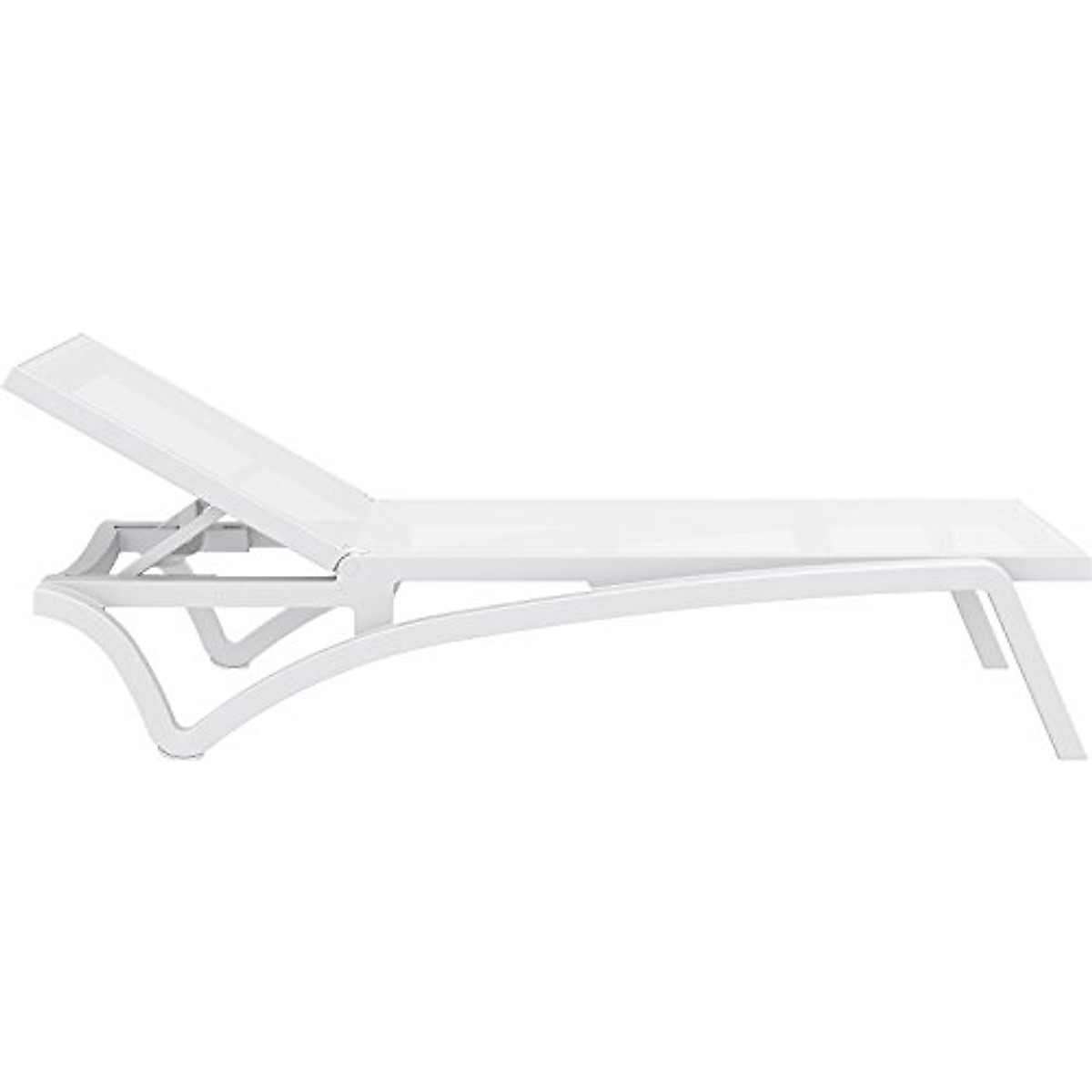 compamia pacific sling chaise lounge in white (set of 2)